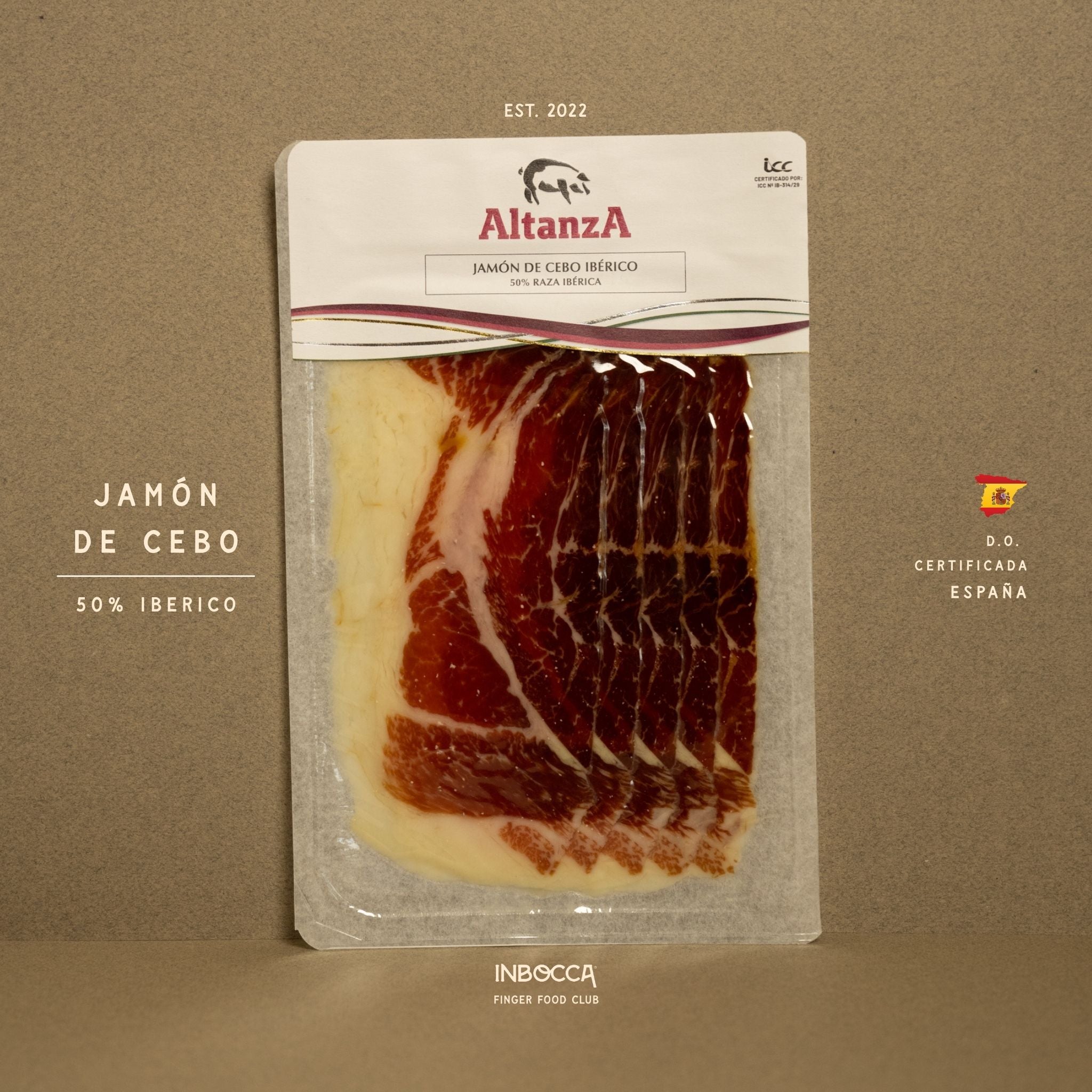 Lonch. jamon cebo ib. 50% 80 gr | 80 gr – Inbocca